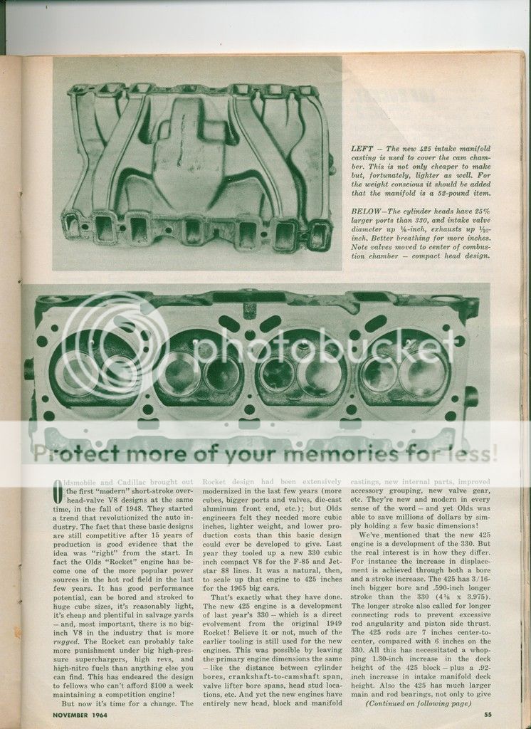 1965 Olds 425 V8 Hotrod Magazine November 1964 | Grumpys Performance Garage